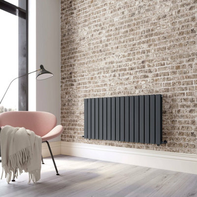 Planet Radiators Flat Panel Double 400 x 1292mm Cast Iron Style ...