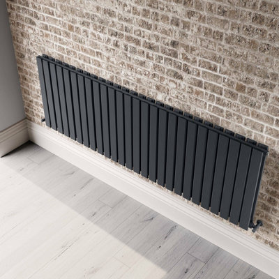 Planet Radiators Flat Panel Double 400 x 1748mm Cast Iron Style ...