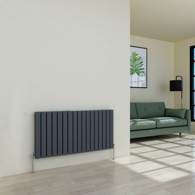 Planet Radiators Flat Panel Double 600 x 1292mm Cast Iron Style ...