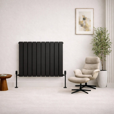 Planet Radiators Flat Panel Double 600 x 912mm Cast Iron Style Radiator ...