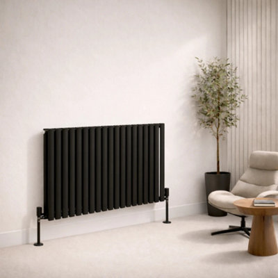 Planet Radiators Oval Double Panel 400 x 1020mm Cast Iron Style ...