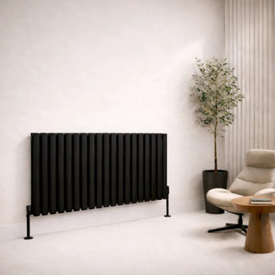 Planet Radiators Oval Panel Double 400 x 1200mm Cast Iron Style ...