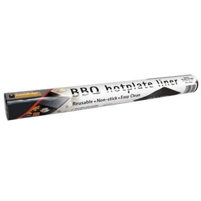 Planit Barbecue Hotplate Liner Sheet Black (One Size)