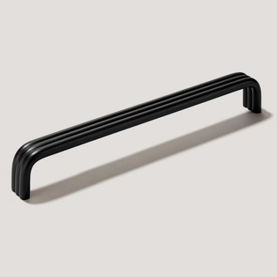Plank Hardware ALVA Tubular D-Bar Handle - 228mm - Black
