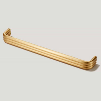 Plank Hardware ALVA Tubular D-Bar Handle - 228mm - Brass | DIY at B&Q