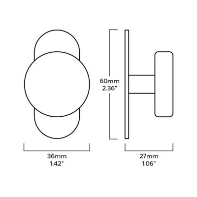 Plank Hardware HUDSON Shaker Knob - Aged Brass