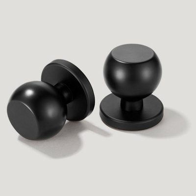 Plank Hardware PLANE Mortice Door Knob - Black | DIY at B&Q