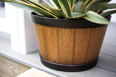 Plant Avenue Pot Planter Indoor or Outdoor Kelkay Oban Light Oak ...