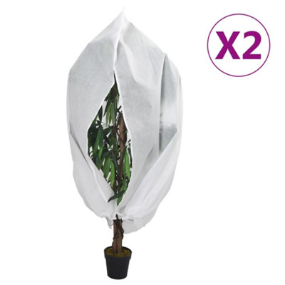 Plant Fleece Covers with Zip 2 pcs 70 gm 1x1.55 m