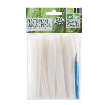 Plant Labels Writable Plastic Garden Tools Accessories Pack of 50 13cm ...