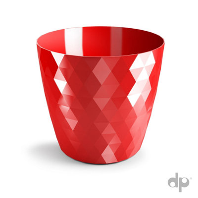 Plant Pot Flowerpot Round Plastic Crystal Modern Decorative Small ...