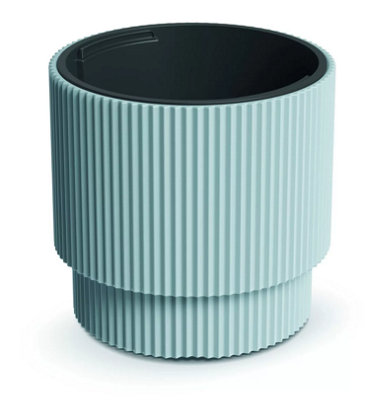 Plant Pots Flower Planter 7 Colours 2 sizes Tall Wavy Plastic Pot Boho ...