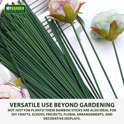 Plant Support Stick Bamboo Wooden Canes, Flower Support Pole, Plant ...