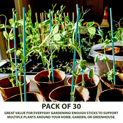 Plant Support Stick Bamboo Wooden Canes, Flower Support Pole, Plant ...