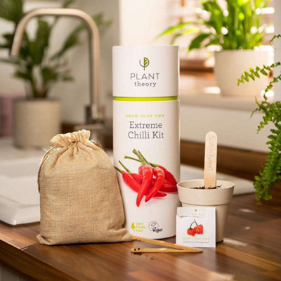 Plant Theory Grow Your Own Chilli Kit- Cayenne, Habanero Mix, Scotch ...