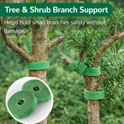 Plant tie tape 9 pack 10mm hook and loop garden ties reusable tape for ...