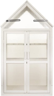 Plantpak Wooden Growhouse - Dove Grey | DIY at B&Q