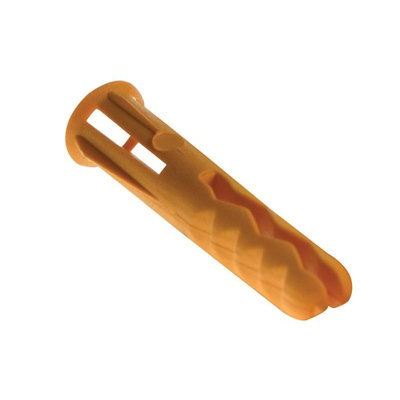 Plasplugs Solid Wall Super Grips Multi Colour (Pack of 100 Yellow)