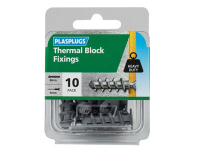 Plasplugs SUTB010 Thermal Block Fixings (10) PLASUTB010