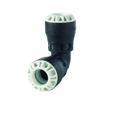 Plasson Push-Fit 90 Degree Water Pipe Elbow 25mm Pushfit 1005U0025