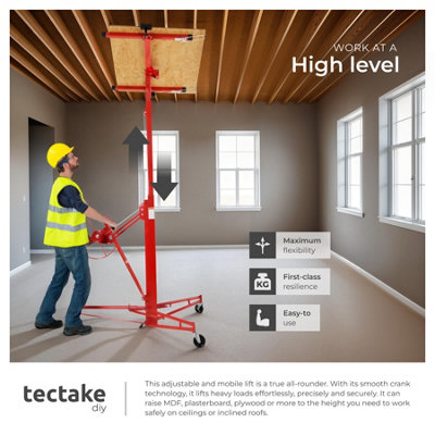 Plasterboard Lifter - 1-man operation, height 140 - 355 cm, width 125 ...