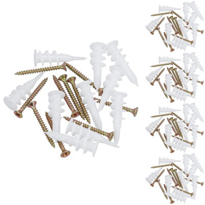 Plasterboard Nylon Fixings Cavity Wall Speed Anchor Plugs and Screws ...