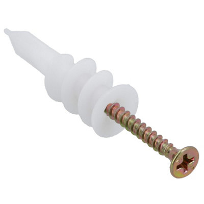 Plasterboard Nylon Fixings Cavity Wall Speed Anchor Plugs and Screws ...