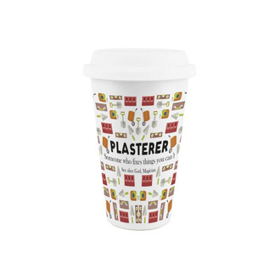 Plasterer Ceramic Travel Mug - Humorous Tradesman Novelty Gifts ...