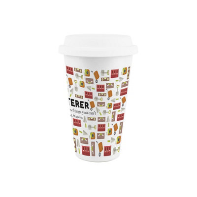 Plasterer Ceramic Travel Mug - Humorous Tradesman Novelty Gifts ...