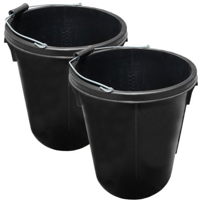 Plasterers Bucket Black for Mixing Building Plaster and Holding Water ...