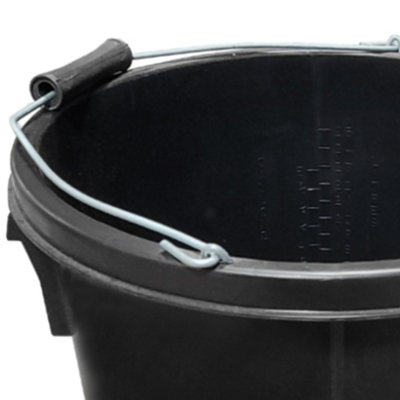 Plasterers Bucket Black for Mixing Building Plaster and Holding Water ...