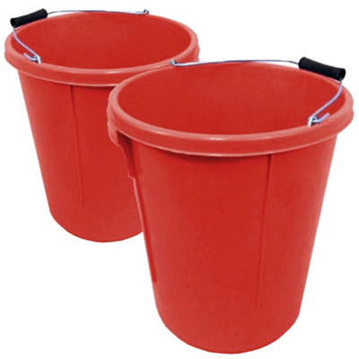 Plasterers Bucket Red for Mixing Building Plaster and Holding Water ...
