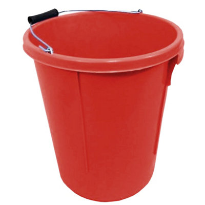Plasterers Bucket Red for Mixing Building Plaster and Holding Water ...