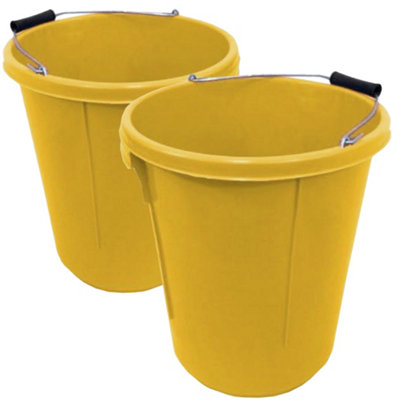Plasterers Bucket Yellow for Mixing Building Plaster and Holding Water ...