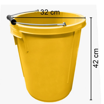 Plasterers Bucket Yellow for Mixing Building Plaster and Holding Water ...