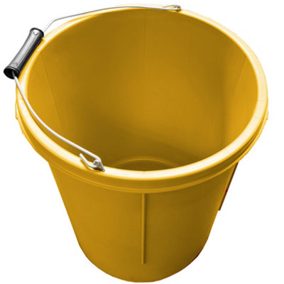 Plasterers Bucket Yellow for Mixing Building Plaster and Holding Water ...