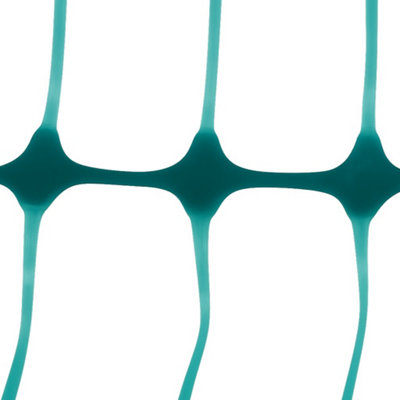 Plastic Barrier Mesh Fencing Green 25M (Temporary Fence Garden Safety ...