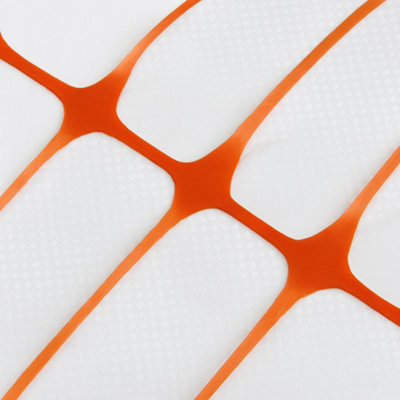 Plastic Barrier Mesh Fencing Orange 25M (Temporary Fence Safety Garden ...