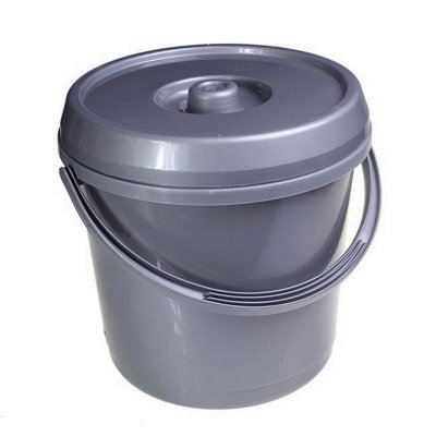 Plastic Bucket & Lid 14L One Colour (One Size)