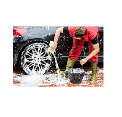 Plastic Builders Bucket With Handle Large 3 Gallon Mixing Car Cleaning ...