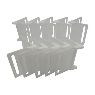 Plastic Corner Protectors Heavy Duty 100MM x10 (White Strap Webbing ...
