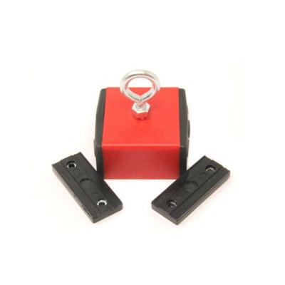 Plastic Covered Holding Magnet for Attaching to a Chain or Rope for ...