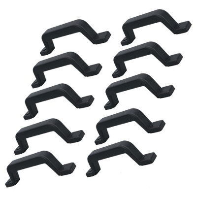 Plastic Door Pull Grab Handle For Trailers Horse Boxes Caravans Trucks 10pc