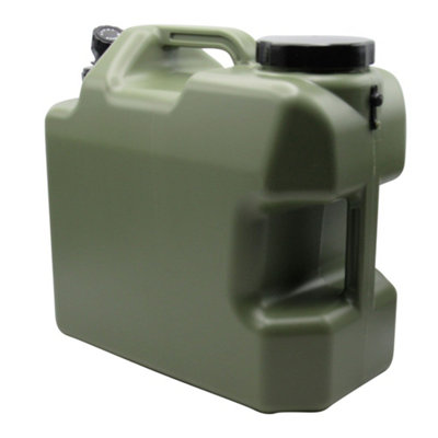 Plastic Fresh Water Carrier Container 18L (Green Jerry Can Tap Fishing)