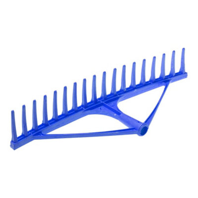 Plastic Garden Rake for Hay, Leaves, Lawn, 63 cm / 25 in with 18 Tins ...