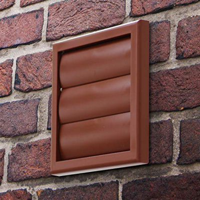 Plastic Gravity Shutter - 150mm - Terracotta