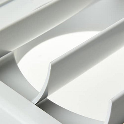 Plastic Gravity Shutter - 150mm - White