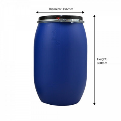 Plastic Open Head Barrel - 120 Litres