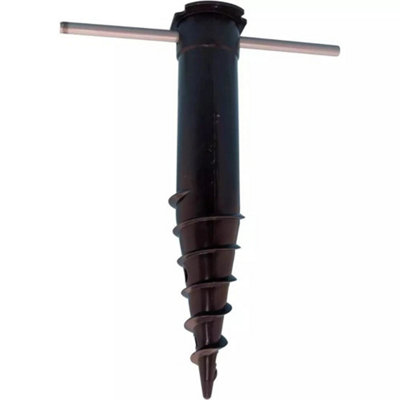 Plastic Screw Spike Black Heavy-Duty Ground Anchor for Rotary Airers ...