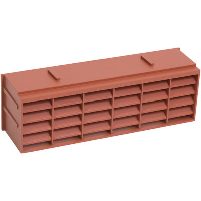 Plastic Terracotta Air Brick Standard Brick Face Dimensions | DIY at B&Q